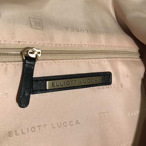 Elliott Lucca | Bags | Elliott Lucca Black Woven Leather Shoulder Bag ...